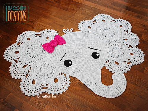 Ravelry: Josefina and Jeffery Elephant Rug pattern by Ira Rott