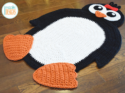 Ravelry: Floppy The Penguin Rug pattern by Ira Rott