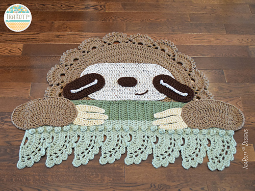 Ravelry: Mossy The Sloth Rug pattern by Ira Rott
