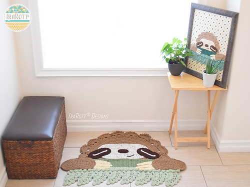 Ravelry: Mossy The Sloth Rug pattern by Ira Rott