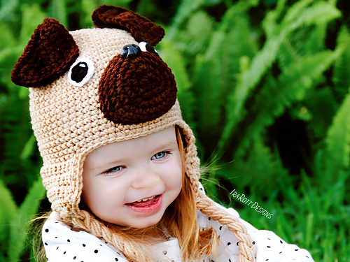 Ravelry: The Pugfect Pug Dog Hat pattern by Ira Rott