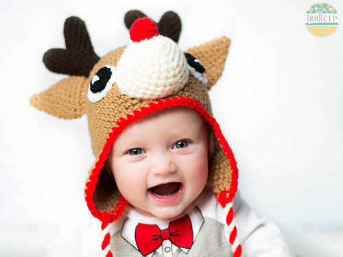 Ravelry: Blizzard the Reindeer Hat pattern by Ira Rott