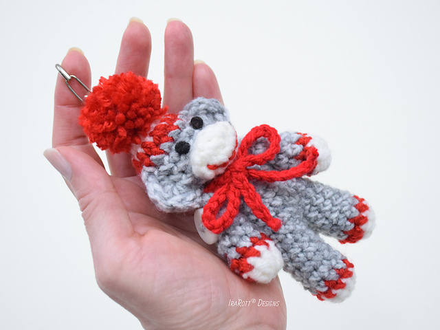 Ravelry: Spunky The Sock Monkey Keychain pattern by Ira Rott