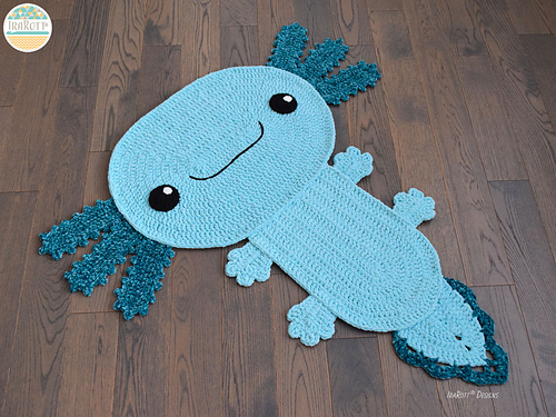 Ravelry: Lex The Axolotl Salamander Rug pattern by Ira Rott