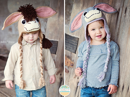 Ravelry: Funky Donkey Hat with Tail pattern by Ira Rott