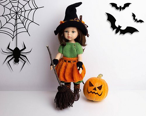 Ravelry: Halloween Witch Doll Clothing pattern by Irina Khoroshaeva