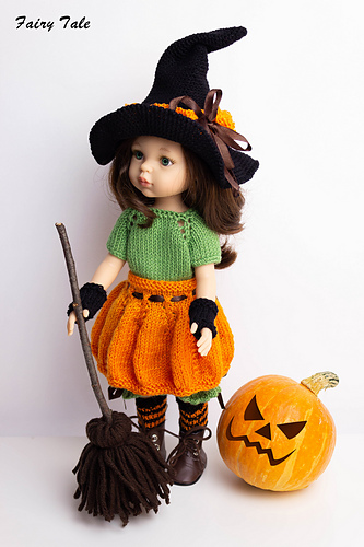 Ravelry: Halloween Witch Doll Clothing pattern by Irina Khoroshaeva