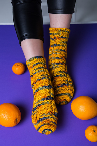 Ravelry: Happy feet crochet socks pattern by Kate Kosenko Veselunka