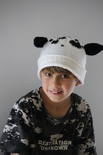 Ravelry: Cow Beanie #2 pattern by Donna Prentice