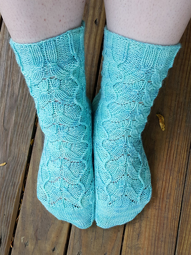 Ravelry: Tidal Waves Socks pattern by There She Knits