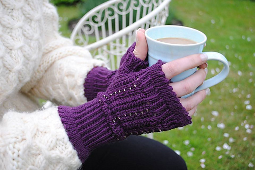 Ravelry: Lumi beaded lace mittens pattern by Alison Crowther-Smith