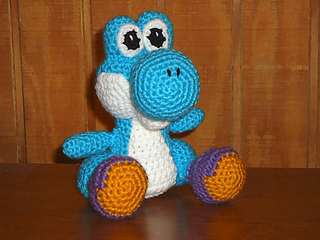 Ravelry: JBcrochetwizard's Turquoise Yoshi amigurumi