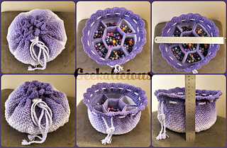 Ravelry: Large Divided Dice Bag pattern by Michelle Hall