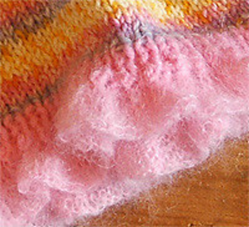 Ravelry: Jolee Pink Ruffle Sweater pattern by Erin Krantz