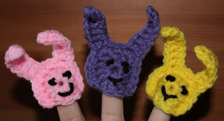 Ravelry: Bunny Rabbit Finger Puppets pattern by Joy M. Prescott