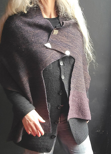 Ravelry: Mesa Collared Shawl - Size Inclusive pattern by Laura J Bellows