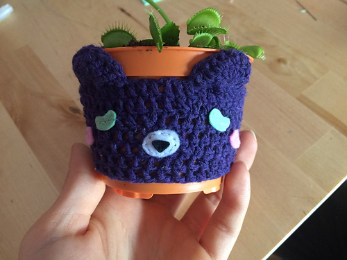 Ravelry: Cute Bear Plant Pot Cosy pattern by NoThings Unimaginable