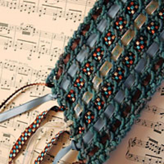 Ravelry: Woven Ribbon Scarf pattern by Colleen East
