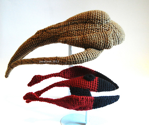 Ravelry: Farscape inspired Talyn Spaceship pattern by Jana Whitley