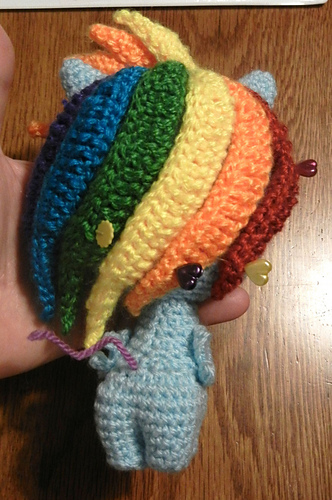 Ravelry: Rainbow Dash pattern by Jana Whitley