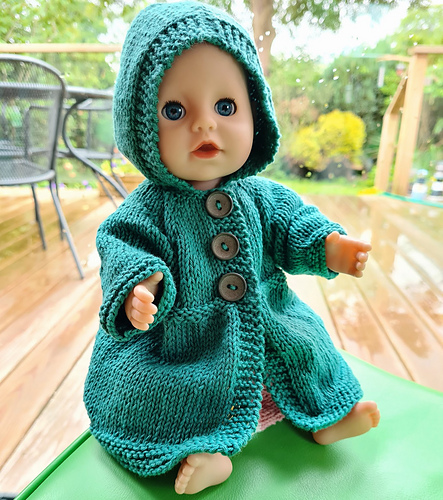 Ravelry: 12 Inch Baby Doll Coat pattern by Jane Terzza