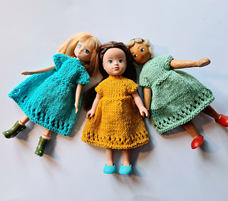 Ravelry: 7 Inch Doll Dress pattern by Jane Terzza