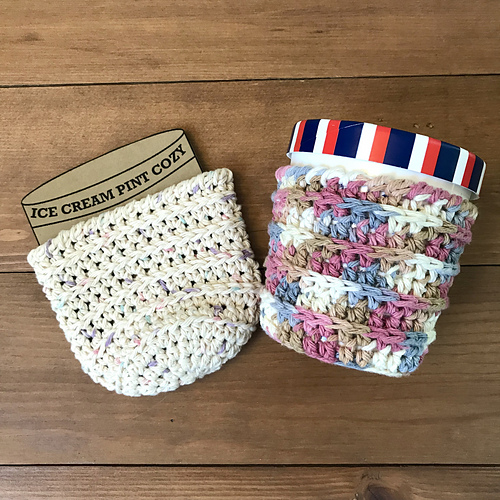 Ravelry: Pint Size Ice Cream Cozy pattern by Janet Pippin