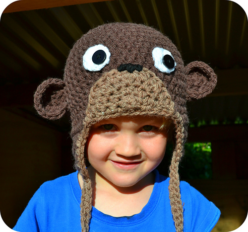 Ravelry: Cheeky little monkey hat pattern by Janette Williams