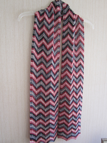 Ravelry: Simple Chevron Stripe Scarf pattern by Karin Martinez