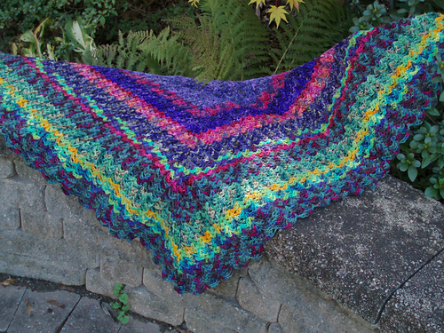 Ravelry: Painted Shawl pattern by Karen Klemp