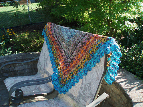 Ravelry: Painted Shawl pattern by Karen Klemp