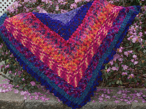 Ravelry: Painted Shawl pattern by Karen Klemp