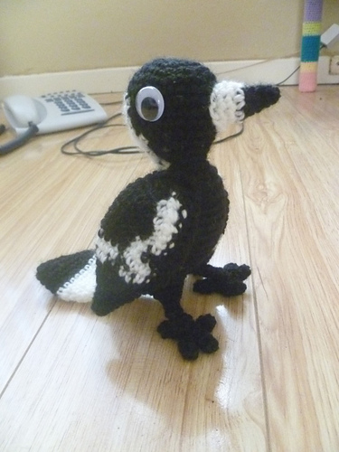 Ravelry: Australian magpie pattern by Jazmo Tennant