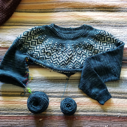 Ravelry: Plumose Yoke Jumper pattern by Laura Barkla