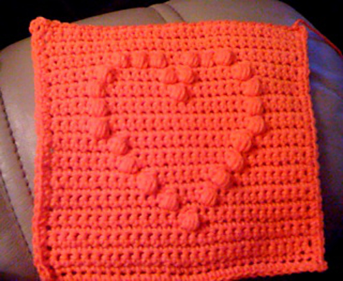 Ravelry: Puffed Heart Square pattern by Rachel Andrus