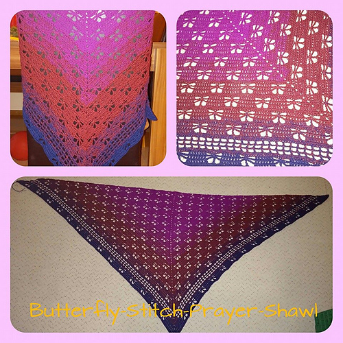 Ravelry: Butterfly Stitch Prayer Shawl pattern by njSharon AND DebiAdams
