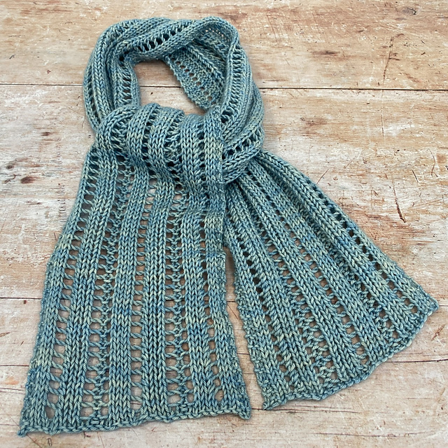 Ravelry: JenACTechniques' Rib Lace Scarf