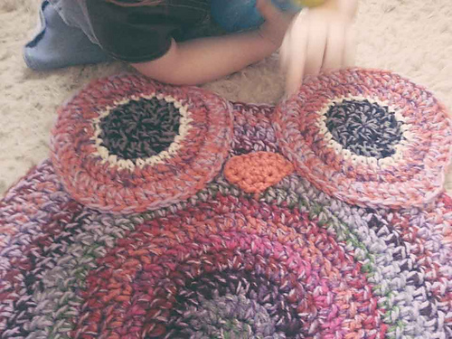 Ravelry: Crocheted Owl Rug (Small) pattern by Jennifer Burns