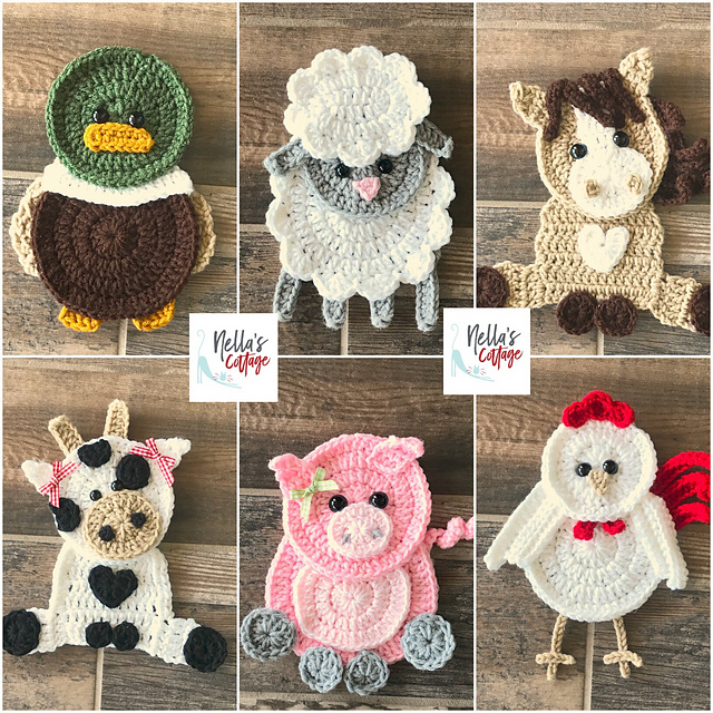 Ravelry: Farm Animals Collection pattern by Jen Mitchell - Nella's Cottage