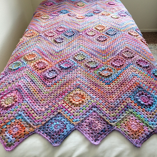 Ravelry: Painter's Garden Blanket pattern by Jennifer Olivarez