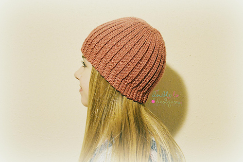 Ravelry: Men's Reversible Knit Look Beanie pattern by Jennifer Renaud