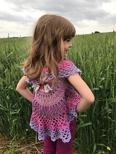Ravelry: Girls Butterfly Mandala Vest pattern by Jennifer Renaud
