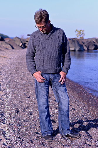 Ravelry: Midwestern Warmth Men's Cabled Sweater pattern by Jennifer Renaud