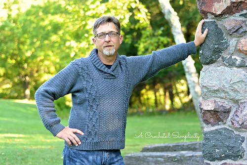 Ravelry: Midwestern Warmth Men's Cabled Sweater pattern by Jennifer Renaud