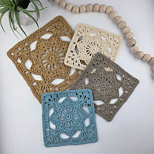 Ravelry: Aisling Crochet Motif Square pattern by Jennifer Renaud