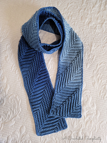 Ravelry: Diagonal Ripple Scarf pattern by Jennifer Renaud
