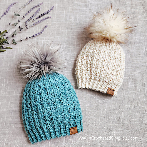Ravelry: Short Row Crochet Beanie & Slouch pattern by Jennifer Renaud