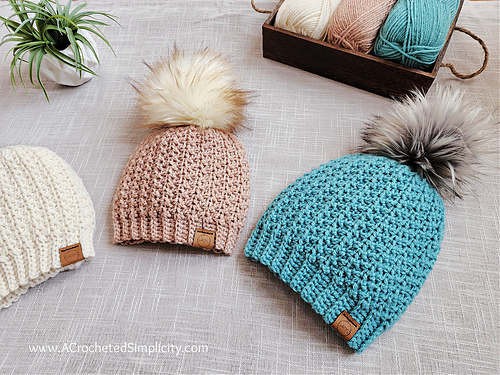Ravelry: Short Row Crochet Beanie & Slouch pattern by Jennifer Renaud