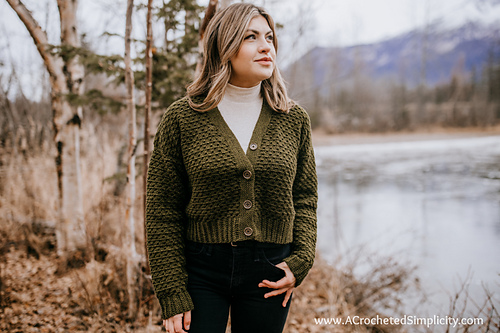 Ravelry: Celsea Button Up Cardigan pattern by Jennifer Renaud