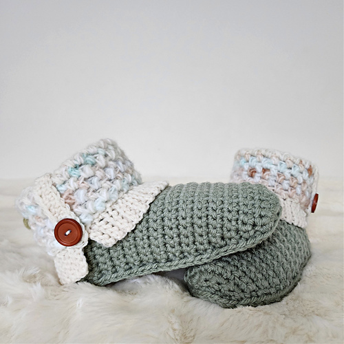 Ravelry: Hibernation Crochet Slipper Boots pattern by Jennifer Renaud